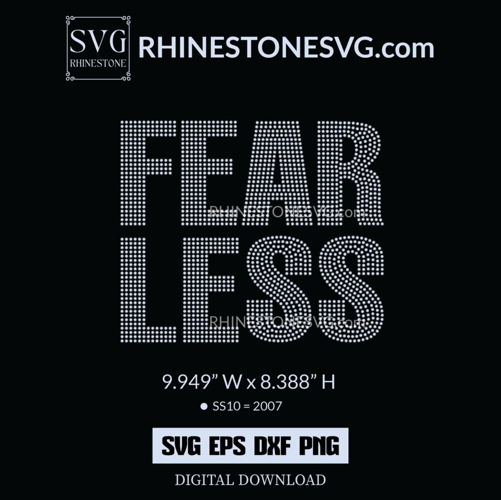 Fearless SVG Rhinestone – Rhinestone SVG